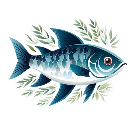 Premium Ai Image Fish Pattern