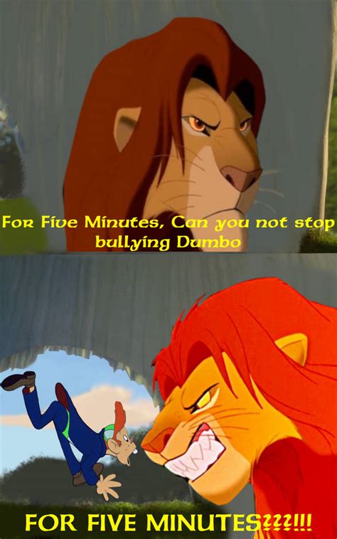 Simba Wants Smitty To Stop Bullying Dumbo By Baltofan95 On Deviantart