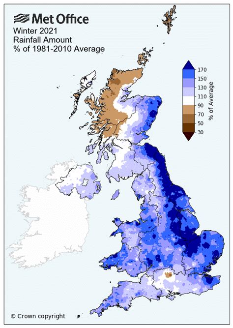 Winter And February Climate Statistics Met Office