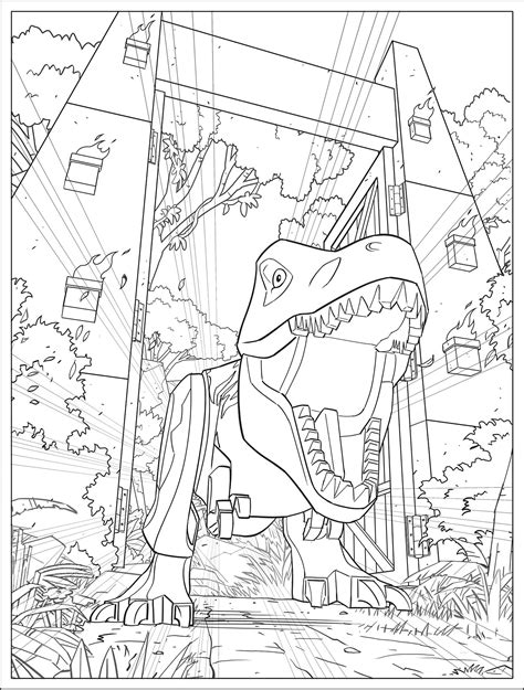 Jurassic World Coloring Pages Lego 2025