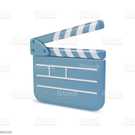 3d 시네마 클래퍼 또는 클래퍼 보드 Plasticine 만화 스타일 벡터 영화에 대한 스톡 벡터 아트 및 기타 이미지 영화