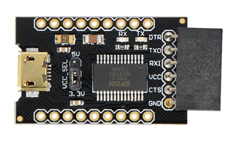 DFRobot USB UART Konverter FTDI FT232RL 3 3 V 5 V MicroUSB Botland