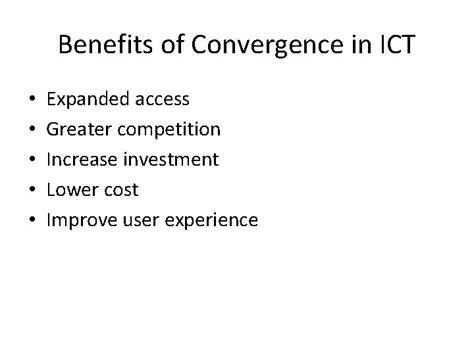 Convergence In ICT What Is Convergence The Erosion