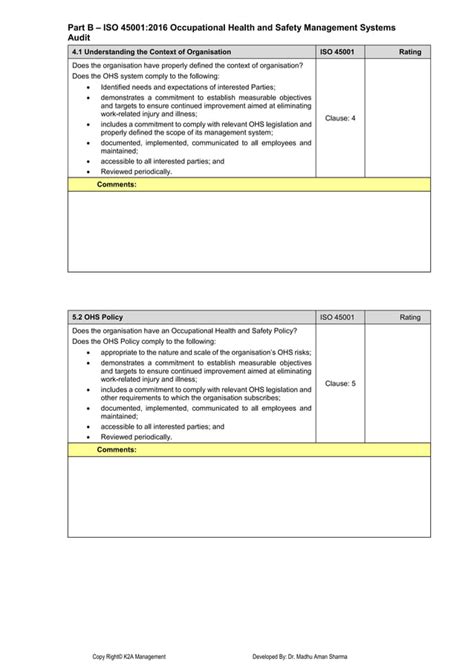 Iso 45001 Audit Tool Pdf