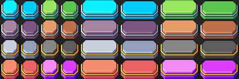 Pixel Gui Buttons Pack 3 By Bdragon1727