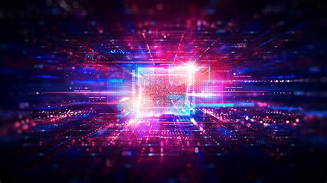 Accelerated Computing Conceptual Illustration Stock Illustration