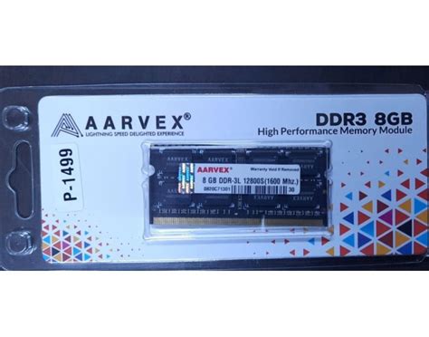 Aarvex Ram 8gb Ddr3 Laptop 1600mhz