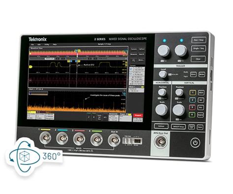 portable oscilloscope 2 series mso mixed signal tektronix