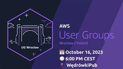 Tomasz Dudek On Linkedin Aws User Group Wrocław Meetup 16 10 2023