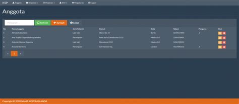 Source Code Sistem Informasi Koperasi Simpan Pinjam Php