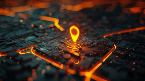 Discover Cuttingedge Digital Mapping Technology Featuring Gps Location Markers Stock Image