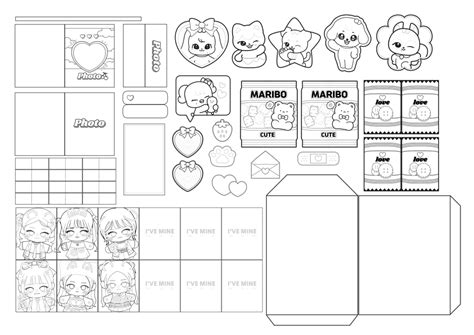 Paper Diy 🧁미니어쳐 포카 포장세트 만들기🧁 무료도안 무료배포 네이버 블로그