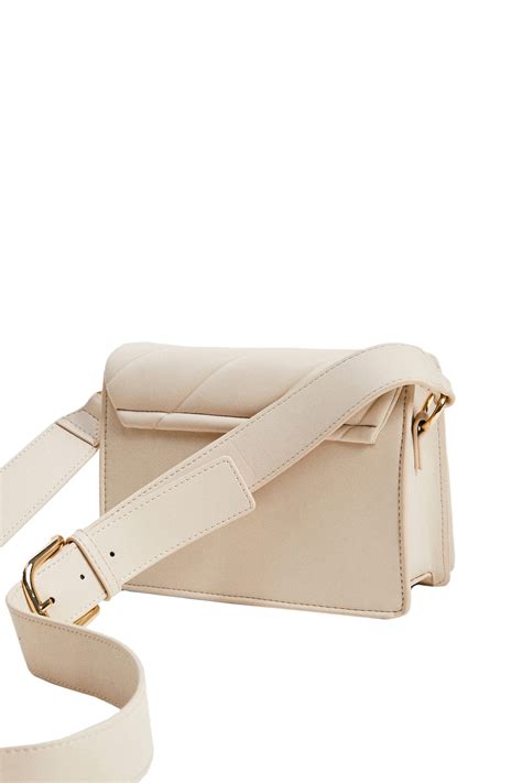 Mango женская стеганая сумка mies через плечо со скидкой 67%, кремовый ...
