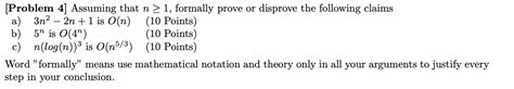solved [problem 4] assuming that n≥1 formally prove or