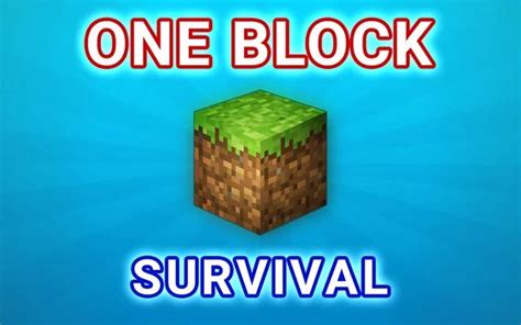 1 One Block Survival Un Bloque Minecraft Pe Map Download