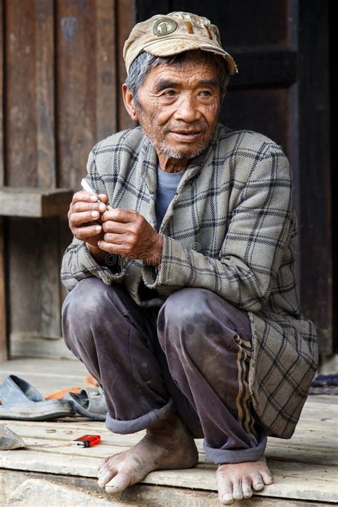 Local Old Man In Chin State Myanmar Editorial Photography Image Of Chin Myanmar 61490397
