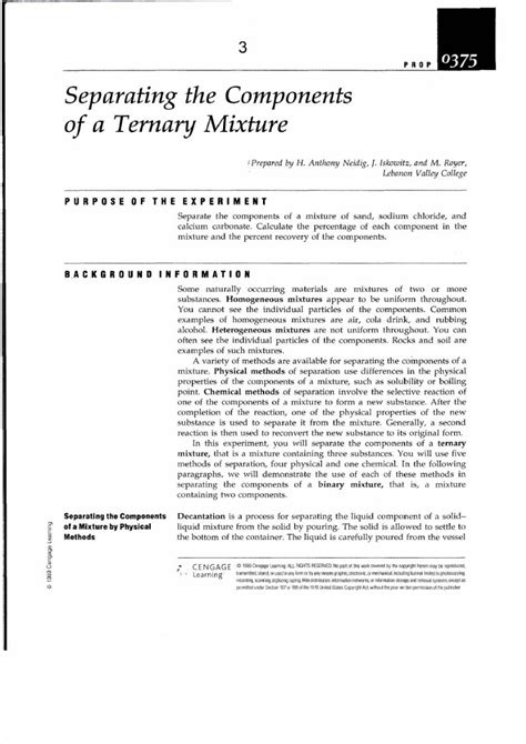 Pdf Lab 2 Separating The Components Of A Ternary Mixture Prop 375 1 Dokumen Tips