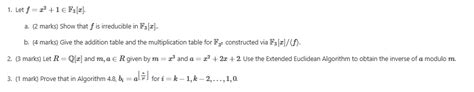 Algorithm 48 Repeated Squaring Input A R Where Is