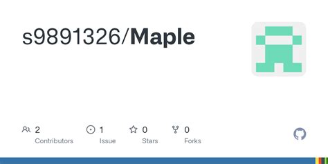 Github S9891326maple