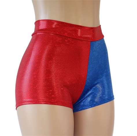 Red And Black Harley Quinn Shorts At David Velasquez Blog