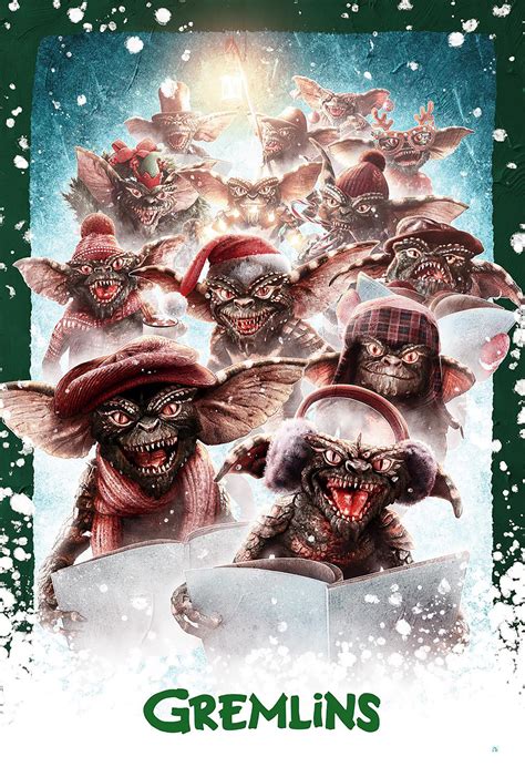 Gremlins Weihnachtsplakat Gremlins Poster