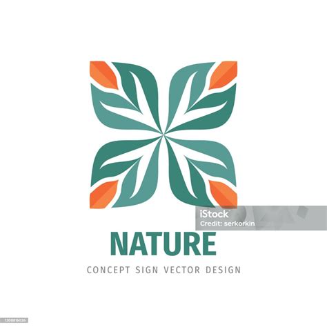 자연은 컨셉 아이콘 기호 디자인을 남깁니다 개발 사업 표지판 녹색 식물 식물 식물 기호 상태 아이콘입니다 벡터 그림입니다 개념에