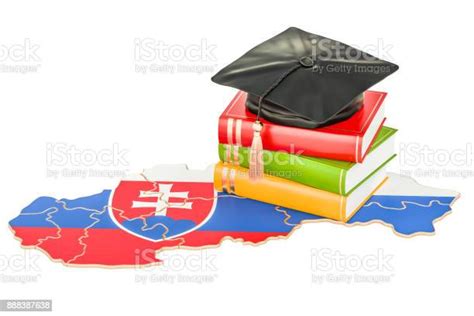 슬로바키아 개념 3d 렌더링에 고립 된 흰색 배경에서 교육 슬로바키아에 대한 스톡 사진 및 기타 이미지 슬로바키아 학생 학위 Istock