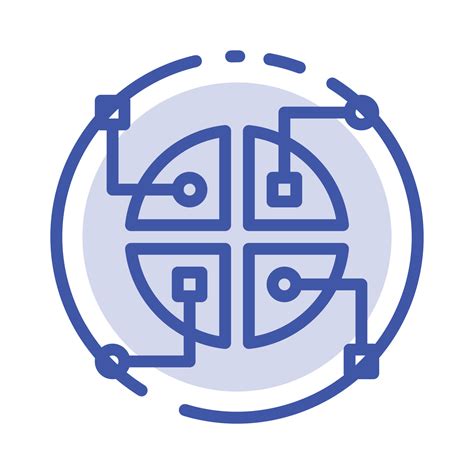 Construction Network Map Blue Dotted Line Line Icon 13139231 Vector Art At Vecteezy