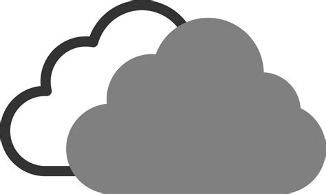 Cloudy Vector Icon 20000032 Vector Art At Vecteezy