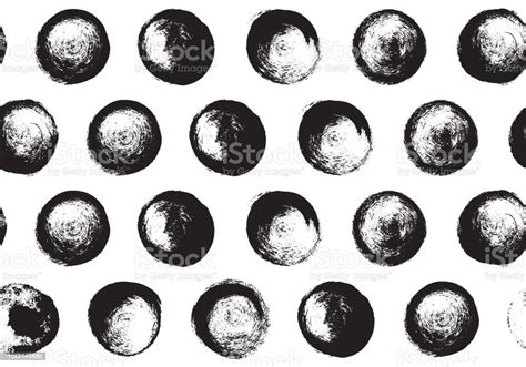 손으로 그린 브러쉬 명소와 밝아진 완벽 한 패턴 잉크 및 페인트 질감 디자인 요소 거친에 대한 스톡 벡터 아트 및 기타 이미지 거친 검은색 귀여운 Istock