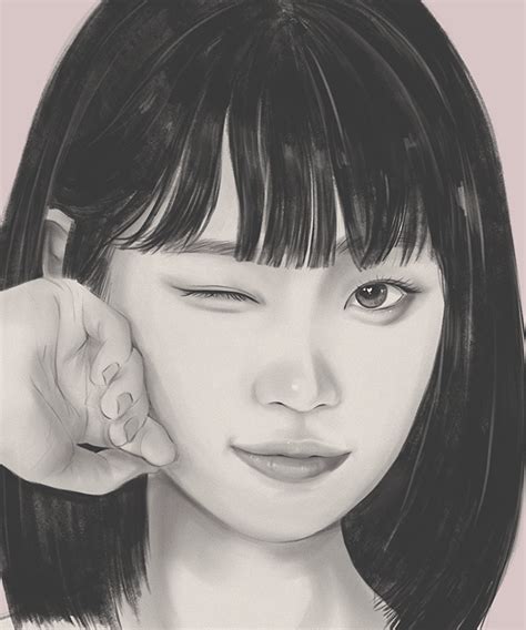 🎁특별한 선물🎁초상화 일러스트 증명사진 흑백 컬러 에이블리