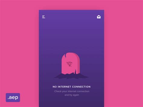 No Internet Connection  By Ramakrishna V For Zeta Suite On Dribbble