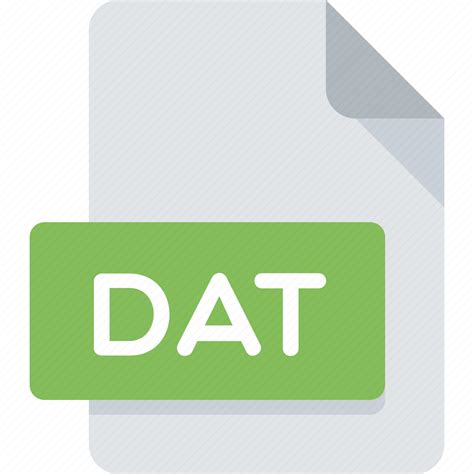 dat document extension file type icon download on iconfinder