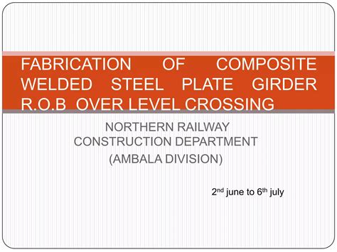 Fabrication Of Steel Plate Girder Pdf