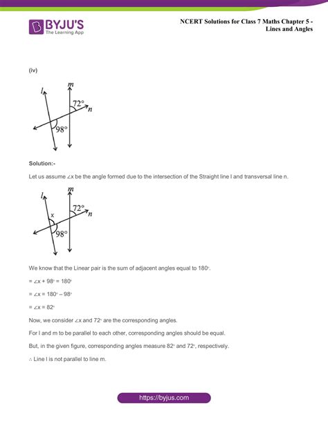 Ncert Solutions For Class 7 Maths Chapter 5 Lines And Angles Access Free Pdf