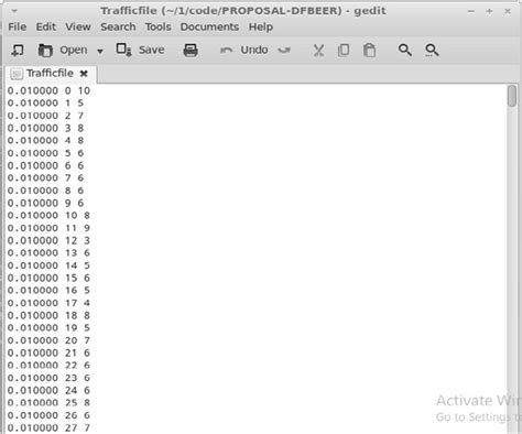 traffic report of the nodes during run time time node id traffic