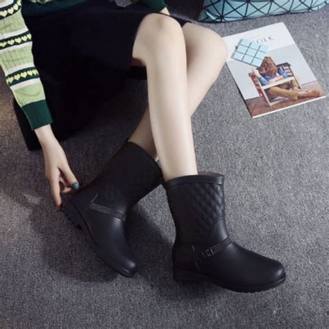 롱부츠 부츠 4컬러 미들부츠 여성 장마철 레인부츠 여름 여자장화 장화 여성장화 레인부츠