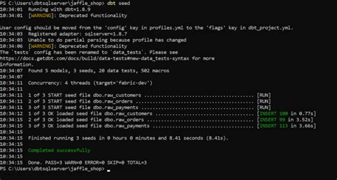 set up dbt for fabric sql database datasharkx