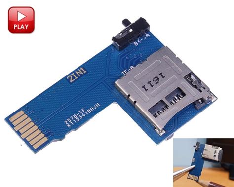 In Dual TF Card Adapter Shield Two Micro SD Card Dual System Switch Converter For Raspberry