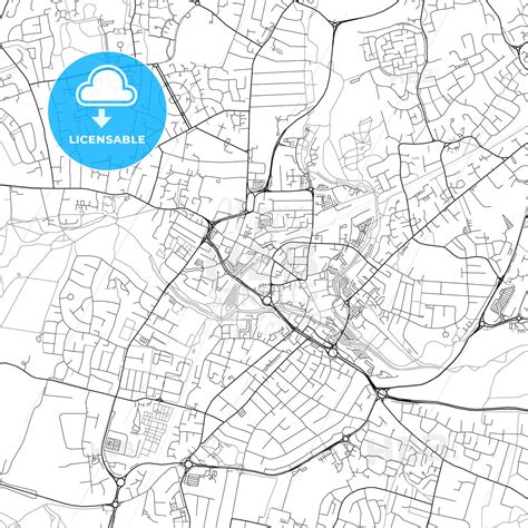 Chelmsford England Uk Vector Map Light Hebstreits