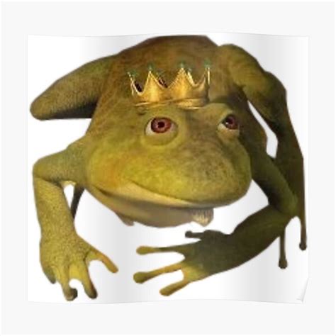 King Harold Frog Shrek Poster For Sale By Hollias Redbubble