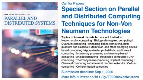 Cfp Special Section On Parallel And Distributed Computing Techniques