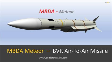 Meteor Missile Lethal Air Combat Bvr Air To Air Missile By Mbda