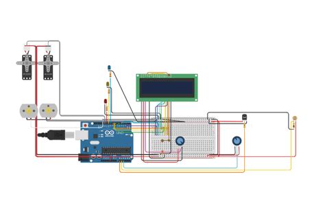 circuit design invernadero tinkercad