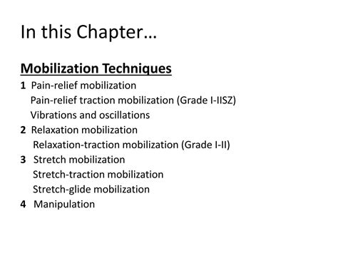 Solution Spinal Joint Mobilization Studypool