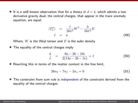 Spectral Sum Rules For Conformal Field Theories Ppt