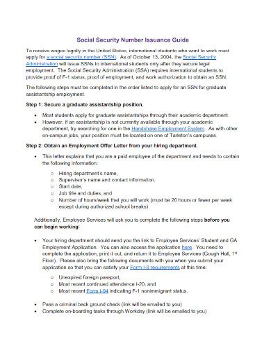 19 Social Security Number Examples To Download