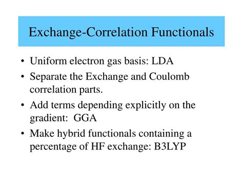 PPT Density Functionals Basic DFT Theory PowerPoint Presentation Free Download ID