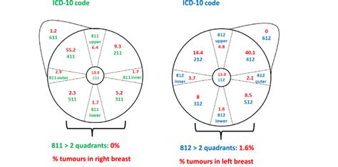 Distribution Of Breast Cancer Locations In The Breast According To Download Scientific Diagram