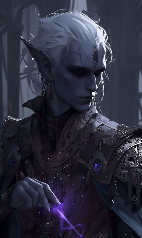 Drow House Wizard Dungeons And Dragons Characters Dark Elf Drow Male